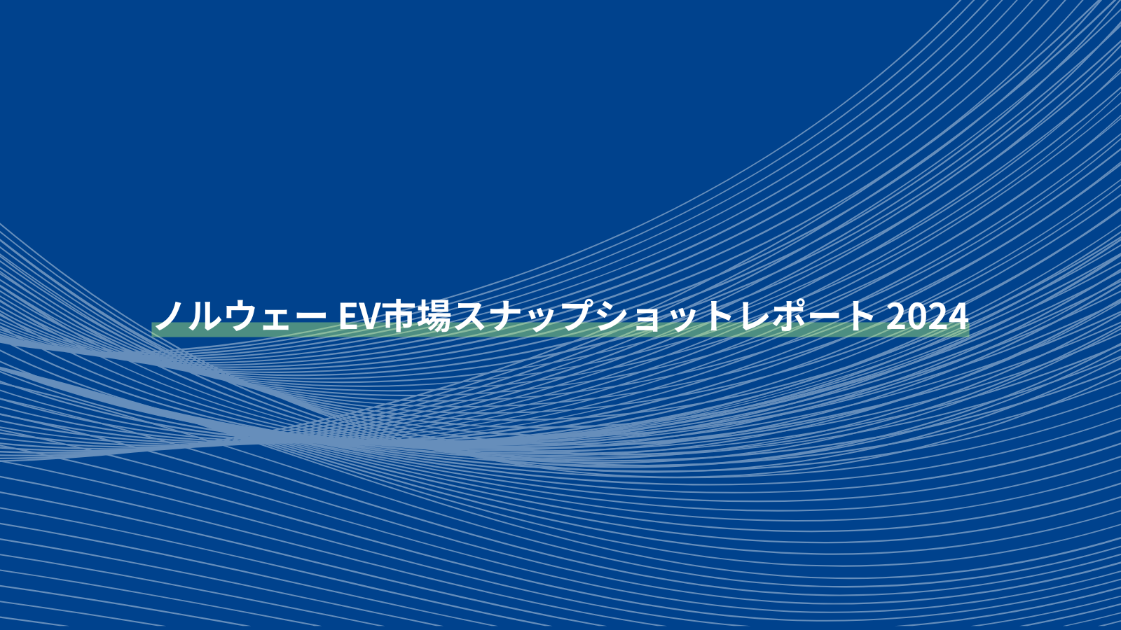 ノルウェー EV市場スナップショットレポート 2024